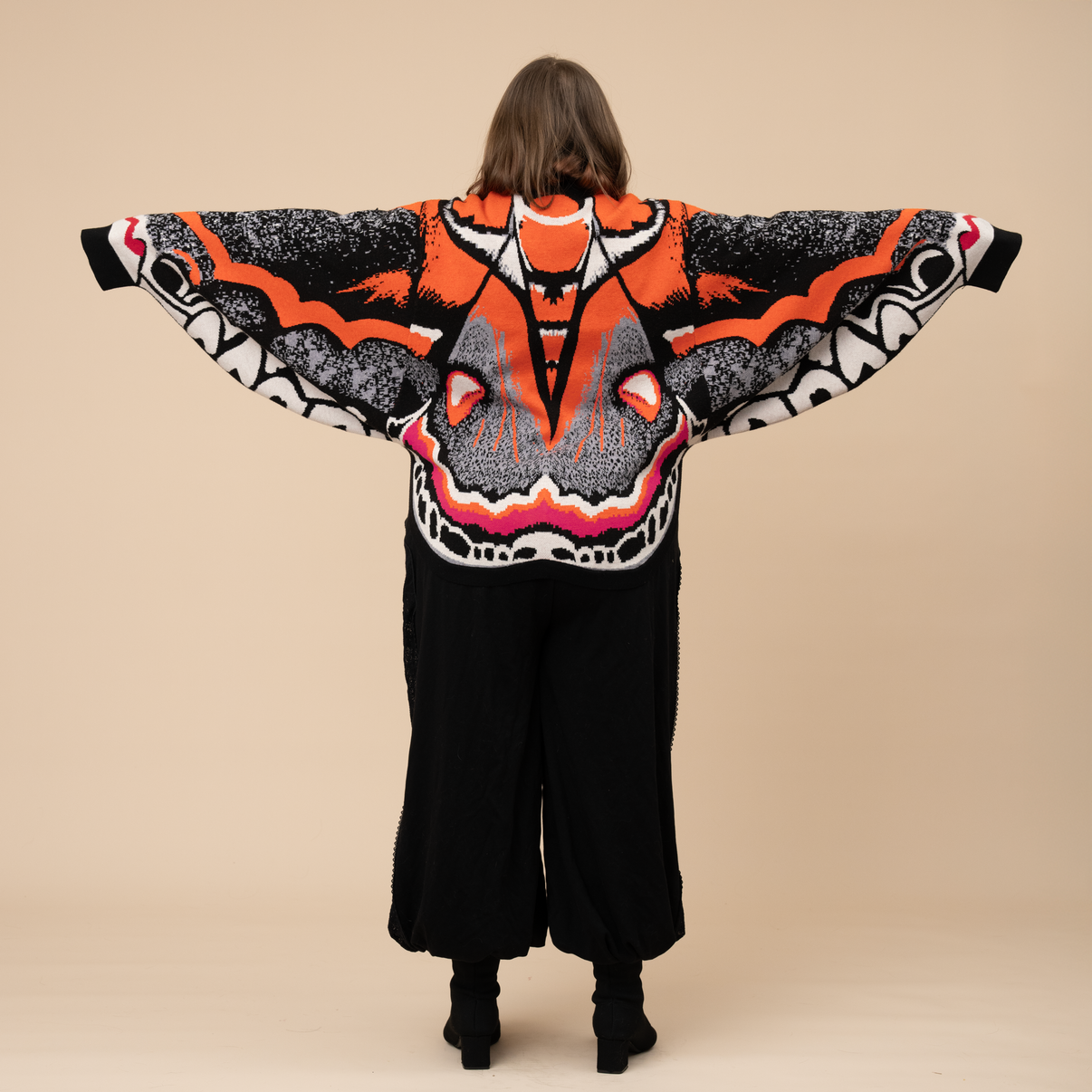 Cecropia Moth Cardigan - Night's Charm - Mochipan