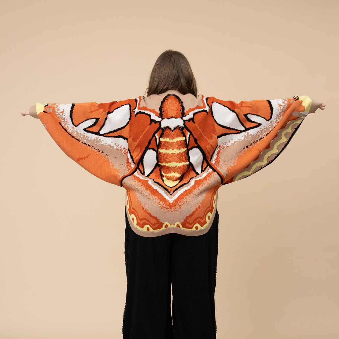 Atlas Moth Cardigan - Majestic Art - Mochipan