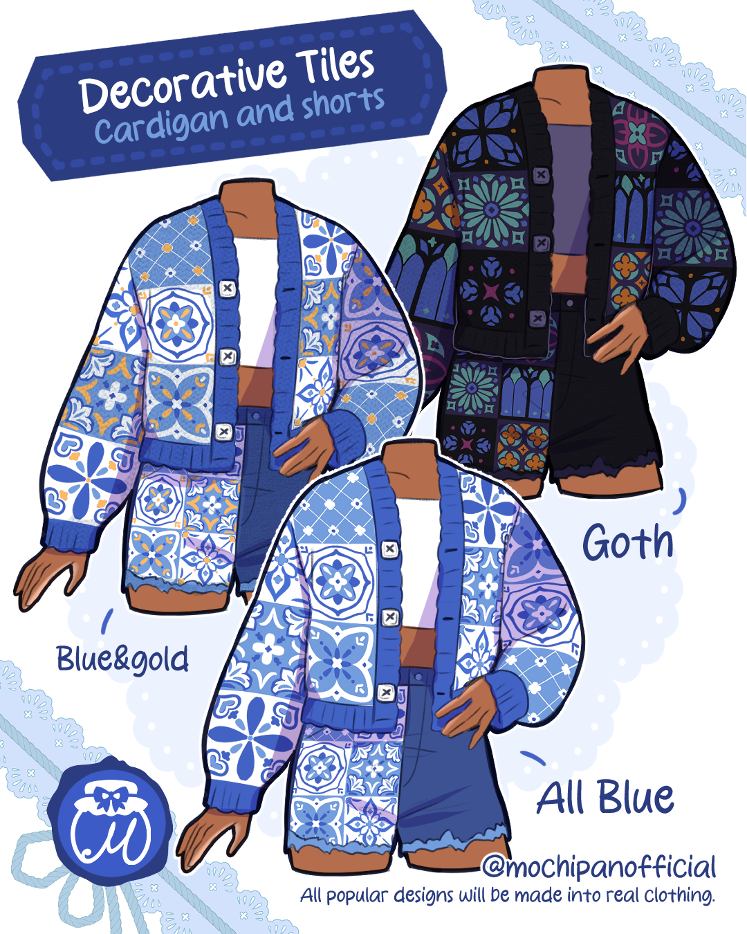 (Interest Check) Mediterranean Tiles Cardigan – Mochipan