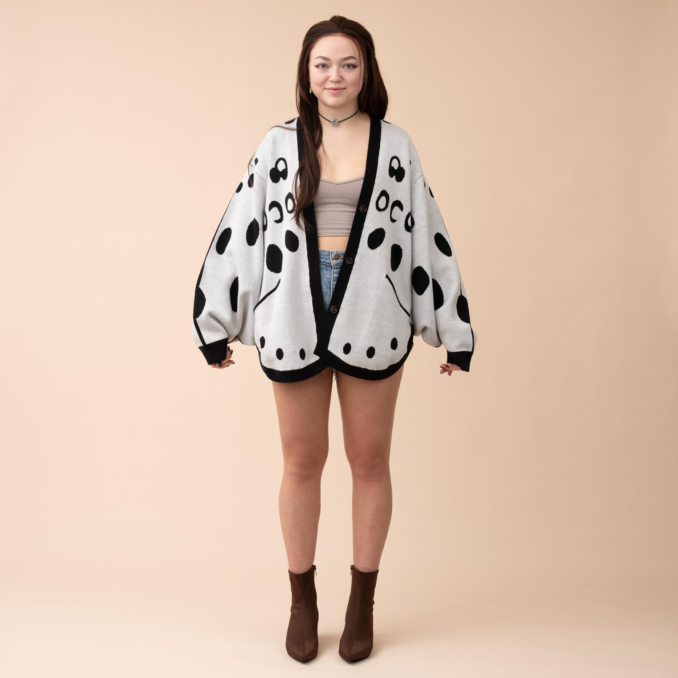 Leopard Moth Cardigan - Wild Fashion - Mochipan