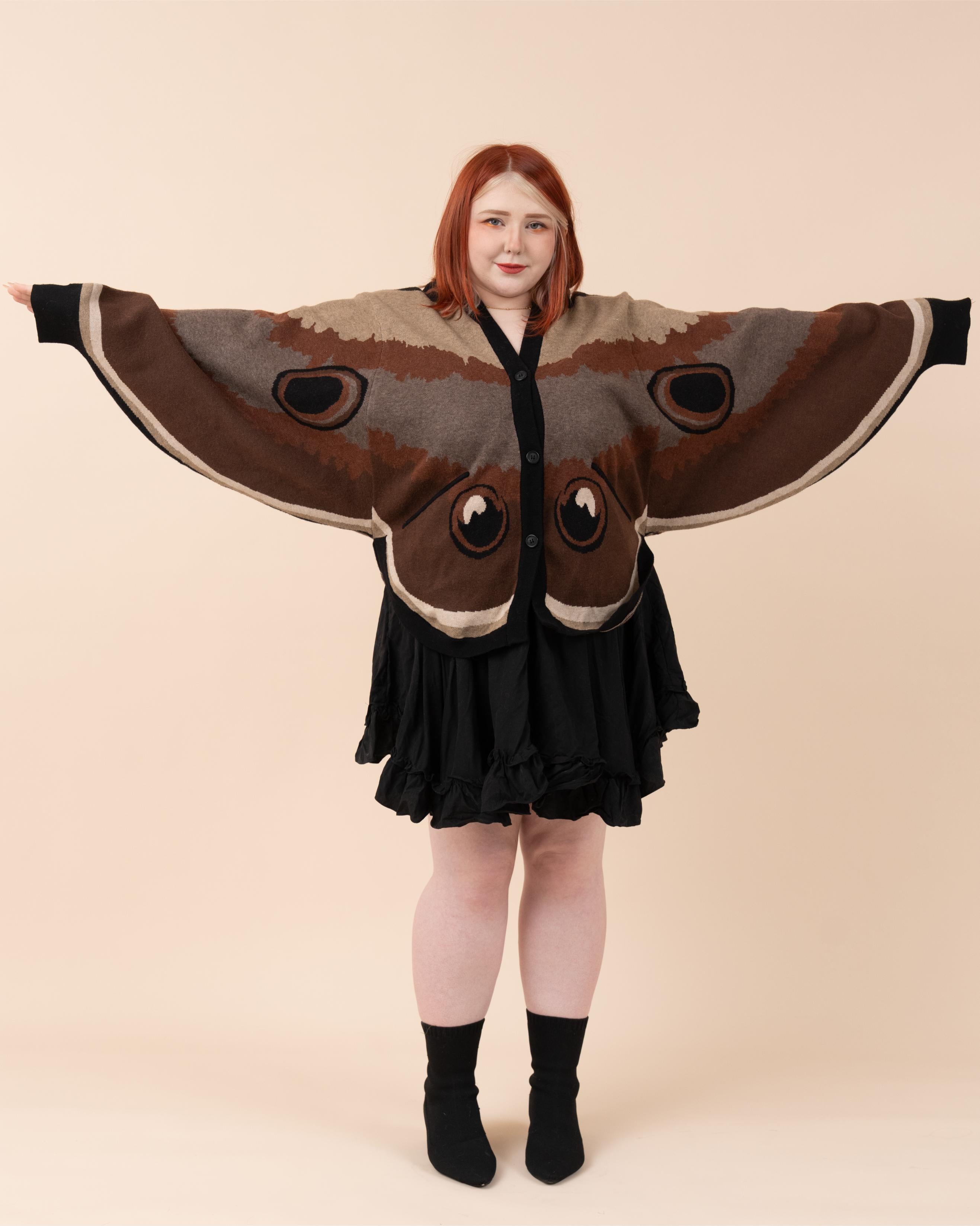 Moth Cardigan - Delicate Grace - Mochipan