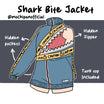 Shark Bite Jacket - Sleek & Edgy - Mochipan