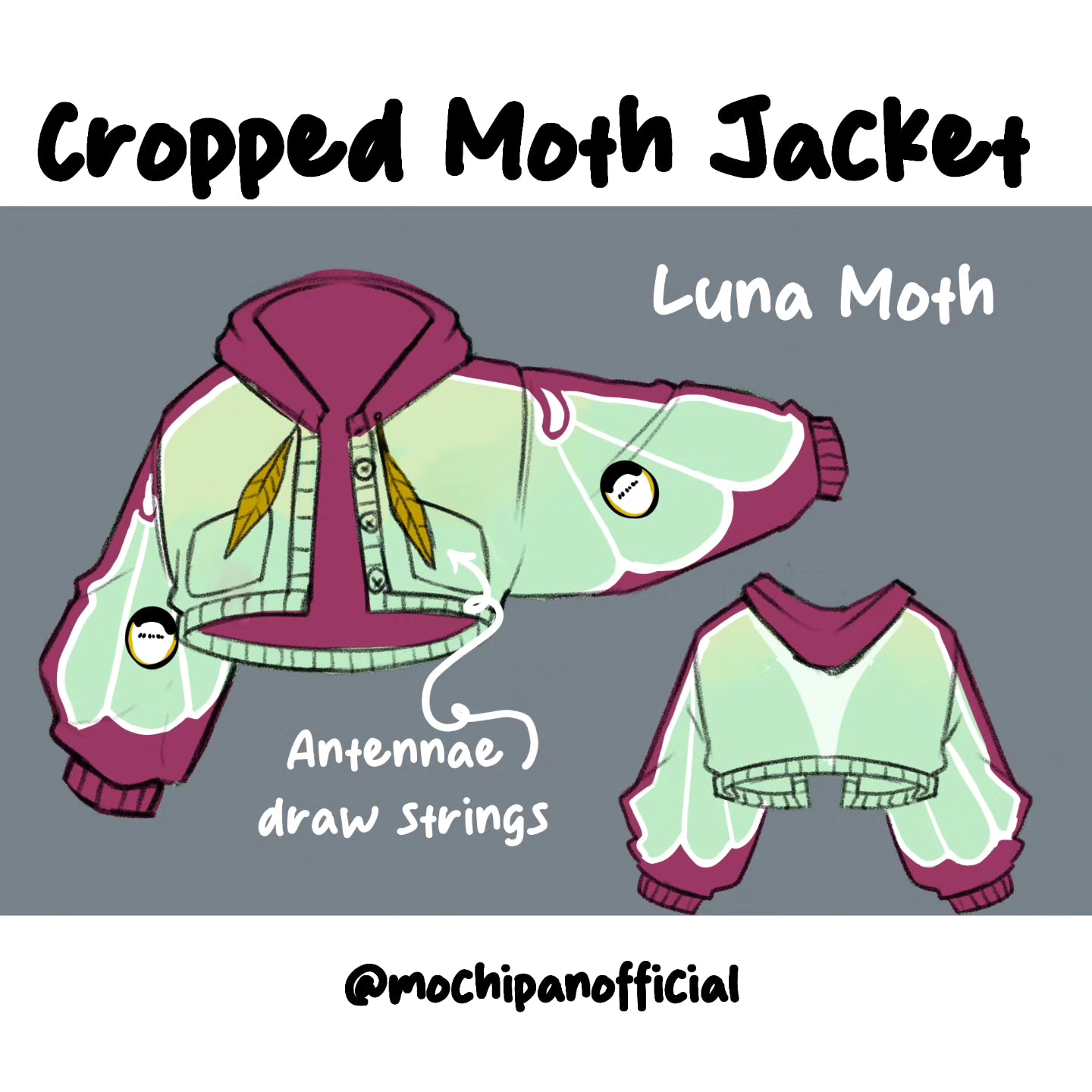 (Interest Check) Luna Moth Cropped Jacket – Mochipan